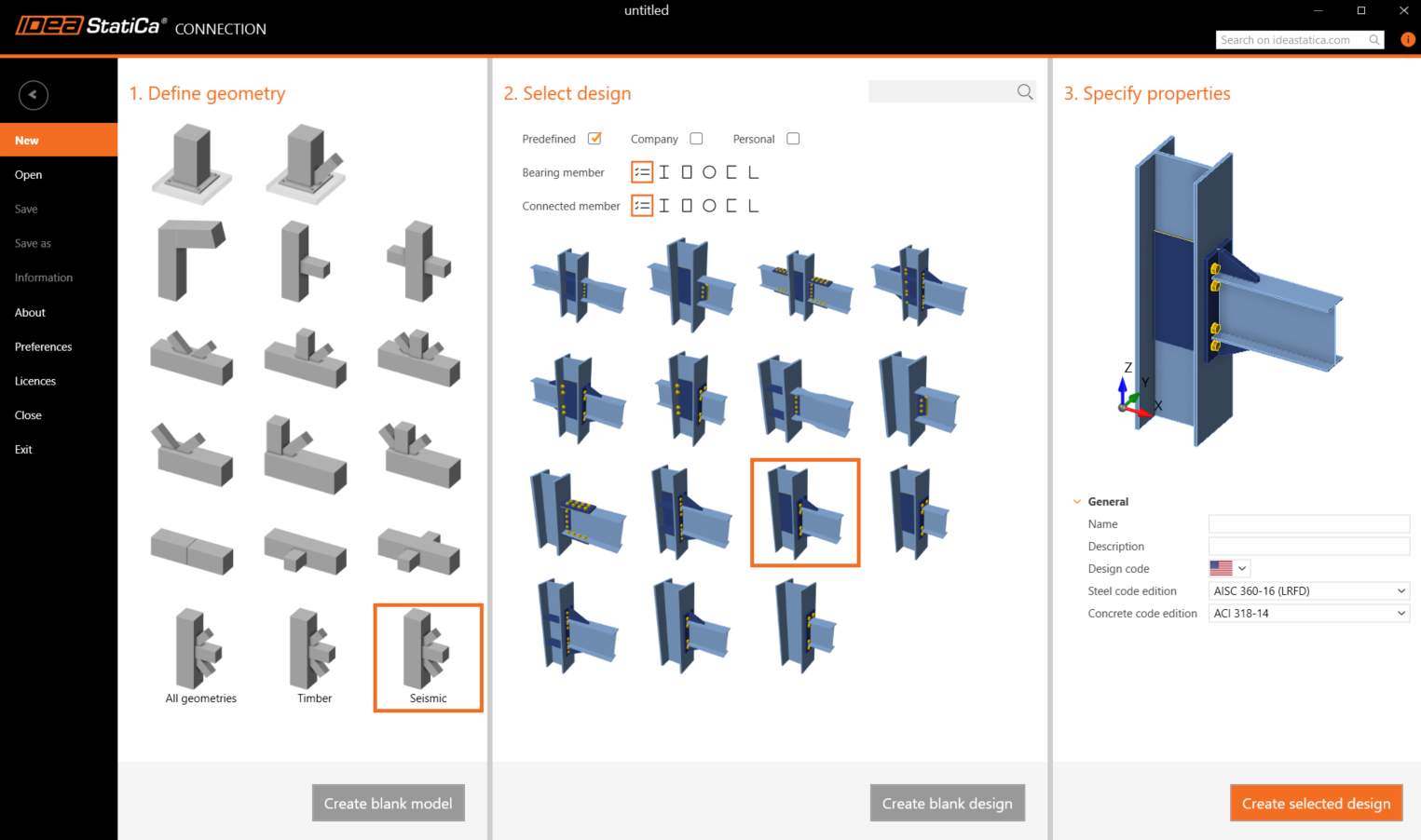 Detailing of Moment Frames using Prequalified Connections - AISC | IDEA StatiCa